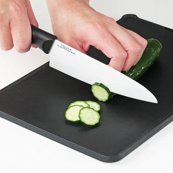 セラミック包丁 160mm パール金属 TOUCH st F-2416 / 日本製 食洗機対応 包丁 ナイフ 肉 野菜 両刃 サビない 軽い 軽量 便利 シンプル フォーエバー FOREVER ...