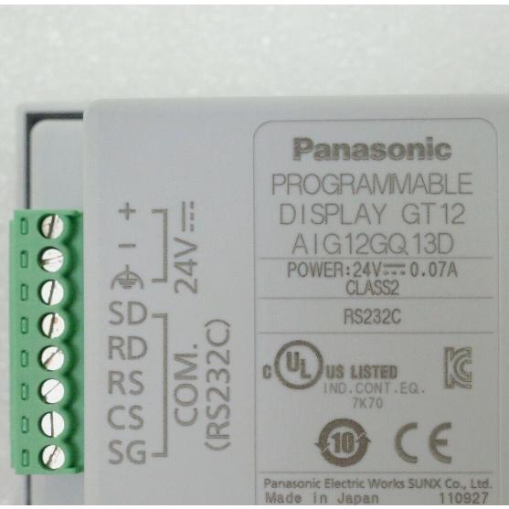 Panasonic AIG12GQ13D Programmable Display GT12 パナソニック : 八重洲堂 Yahoo!店 - 通販 - Yahoo!ショッピング