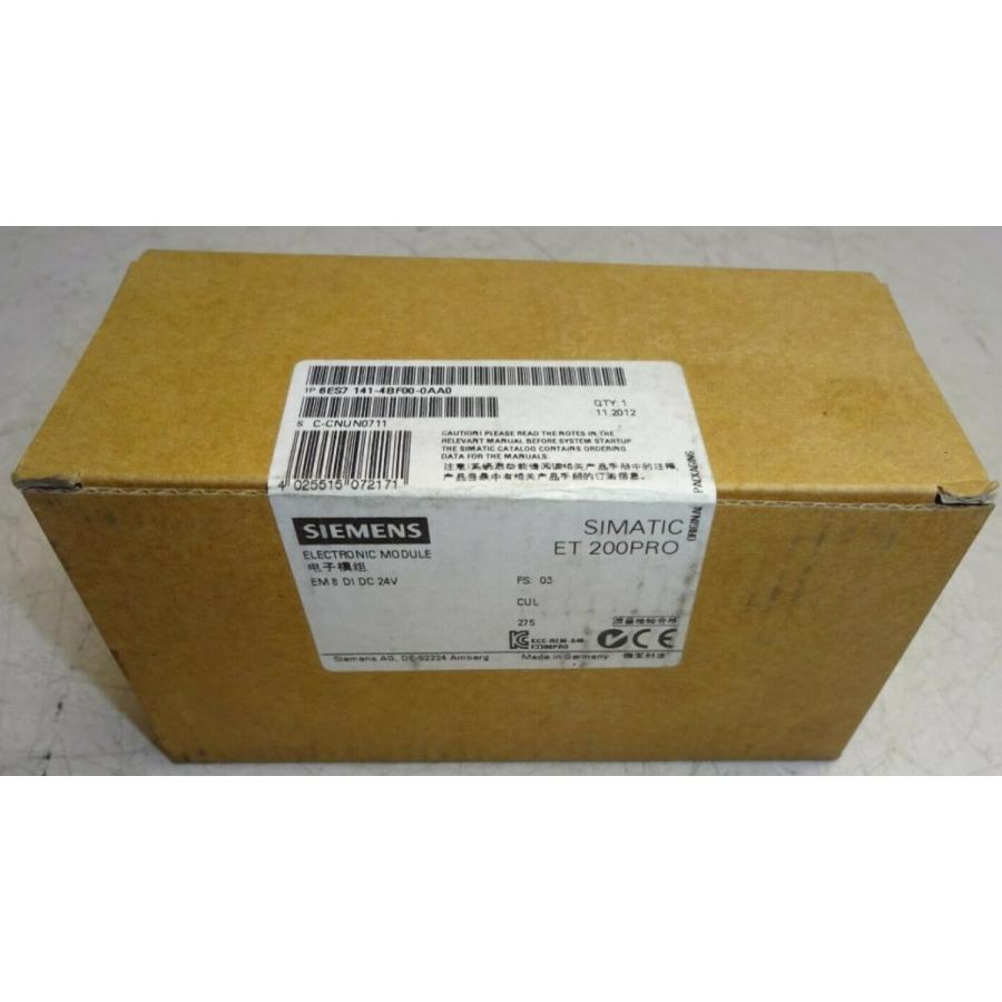 SIEMENS 6ES7 141-4BF00-0AA0 ELECTRONIC MODULE FOR ET200P DC 24V SIMATIC ...
