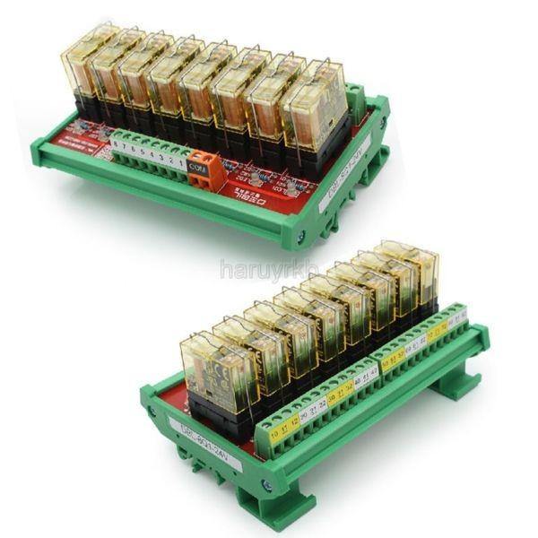 オムロン DIN Rail Mount 8 SPDT 16A Power Relay Module Controller ,OMRON PLC ...