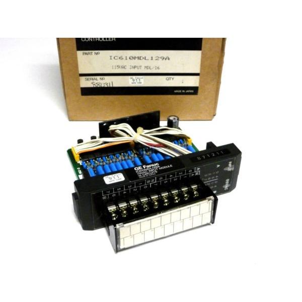 GE FANUC ファナック IC610MDL129A INPUT MODULE 115VAC W/REMOVABLE TERM BLOCK ...