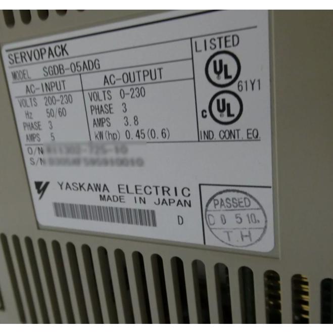 SGDB-05ADG Yaskawa Servo Drive SGDB05ADG : 八重洲堂 Yahoo!店 - 通販 - Yahoo!ショッピング