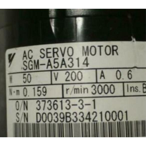 SGM-A5A314 Yaskawa Servo Motor SGM A5A314 : 八重洲堂 Yahoo!店 - 通販 - Yahoo!ショッピング