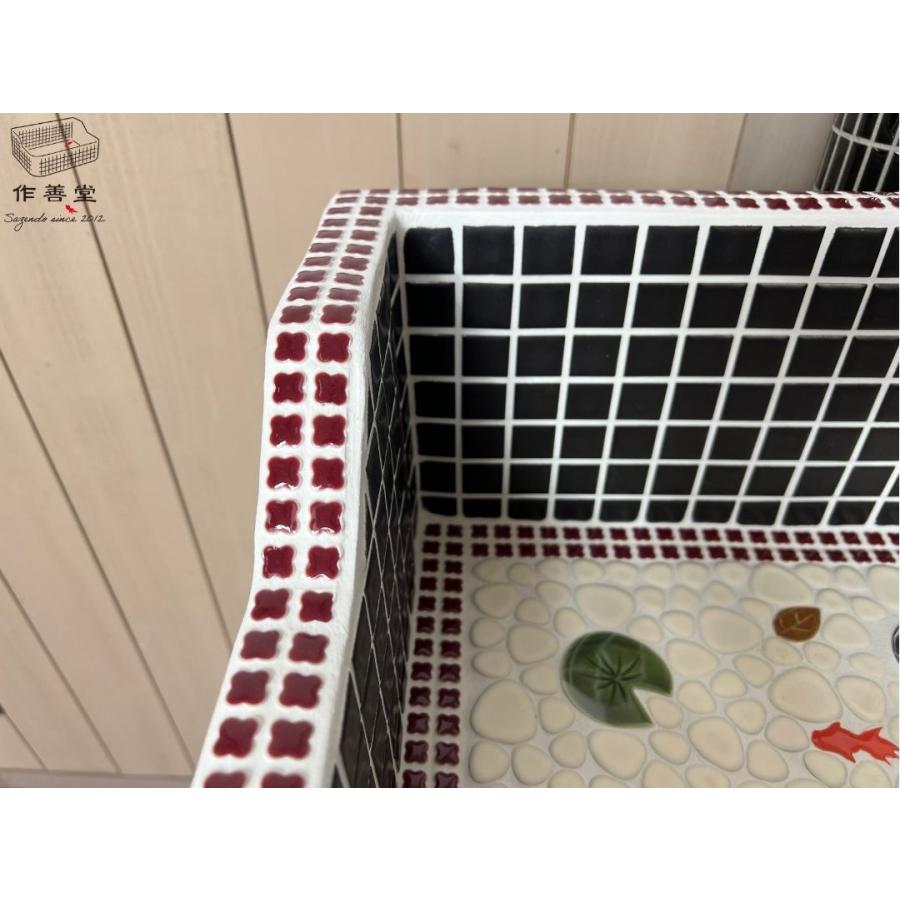 ガーデンシンク おしゃれ タイル 屋外用 タイルシンク 日本製 シンク DIY 工具 庭 ガーデニング 散水 水栓 水周り モルタル SS 2558 : 作善堂 ヤフー店 - 通販 ...