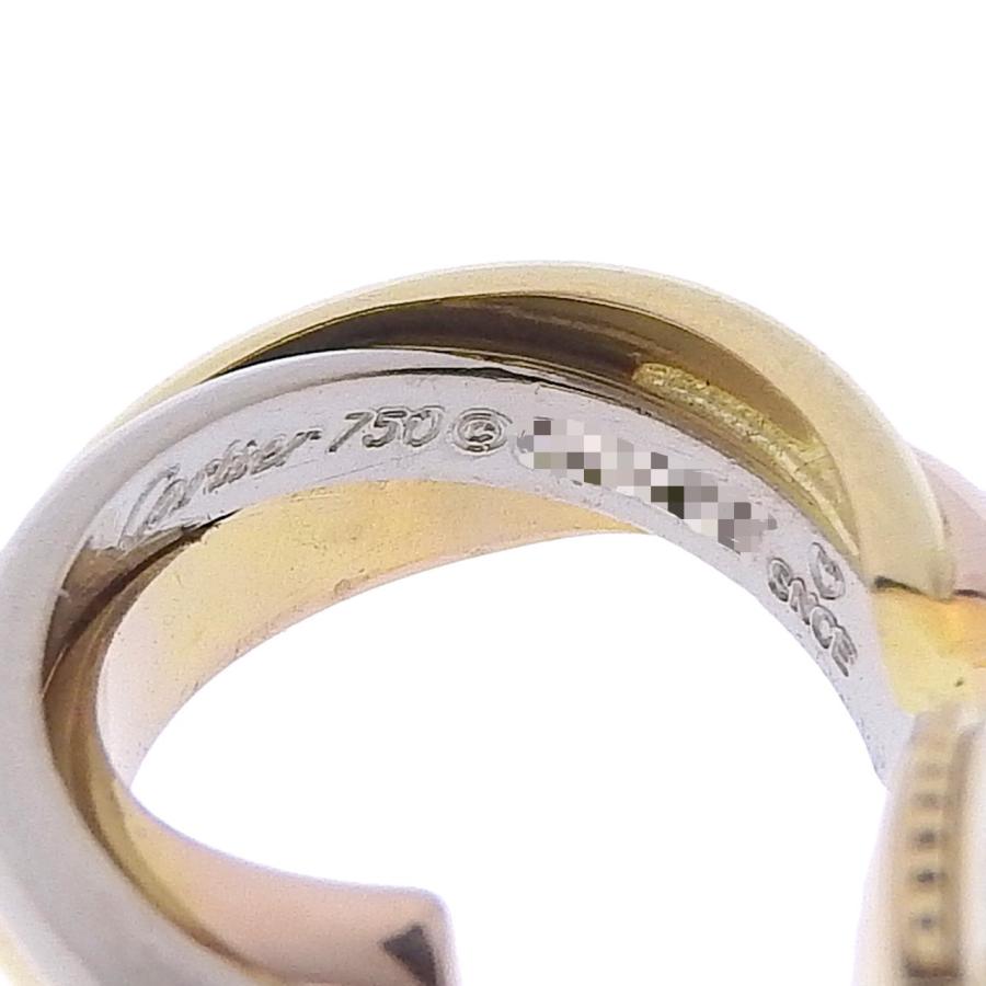 TRINITY（Cartier） 新品仕上げ Cartier カルティエ 750 K18 YG WG PG トリニティ ピアス B8017100 3連 スリーカラー イヤリング ゴールド ...