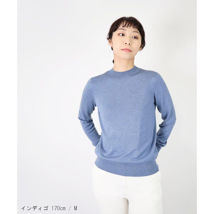 シルクカシミヤハイネックセーター 長袖 レディース 日本製 M L 秋 秋冬 ニット トップス シンプル きれいめ 五泉ニット プロディガル ...