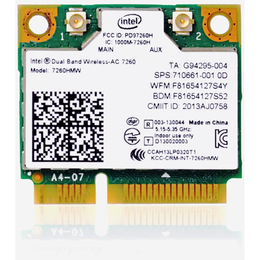Intel Dual Band Wireless-AC 7260 7260HMW 無線LAN WiFi ネットワークカード m.2 wifi ...