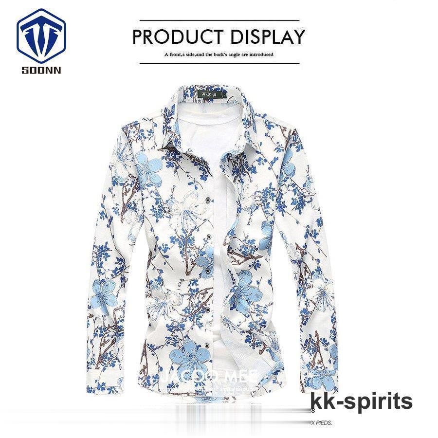 花柄シャツ 長袖 シャツ メンズ カジュアルシャツ ボタンシャツ メンズ長袖シャツ トップス アロハシャツ 大きいサイズ : ヤホストア - 通販 - Yahoo!ショッピング