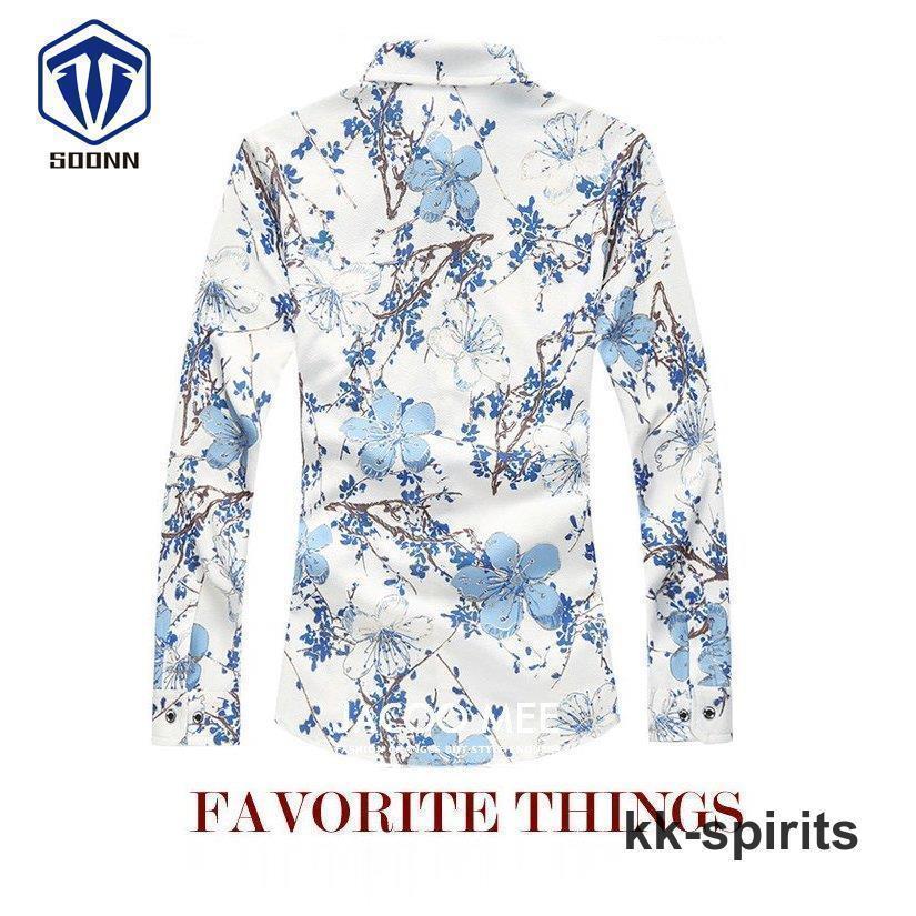 花柄シャツ 長袖 シャツ メンズ カジュアルシャツ ボタンシャツ メンズ長袖シャツ トップス アロハシャツ 大きいサイズ : ヤホストア - 通販 - Yahoo!ショッピング