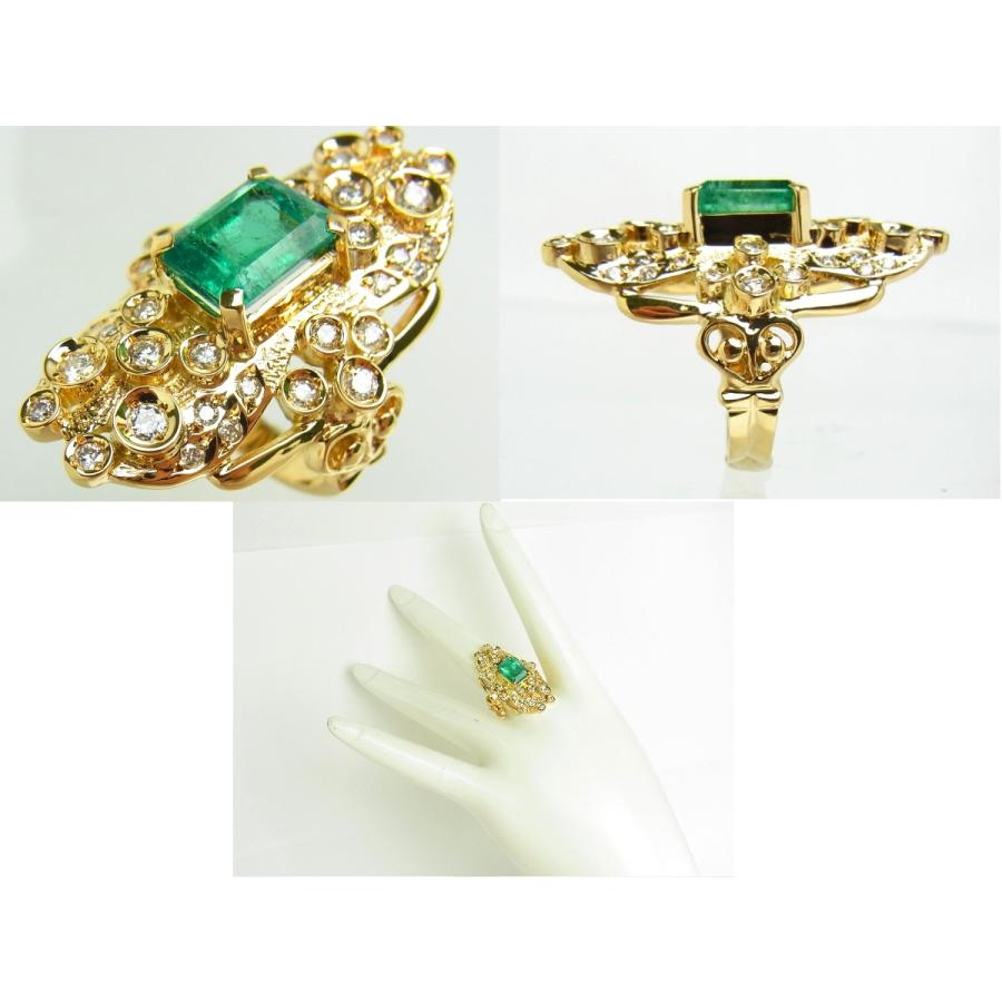 【中古】【程度A】【美品】 K18 YG イエローゴールド 指輪 ダイヤ0.82ct エメラルド2.93ct ノーブランド リング :18-802:ヤギ質店・平塚駅前店 - 通販 ...