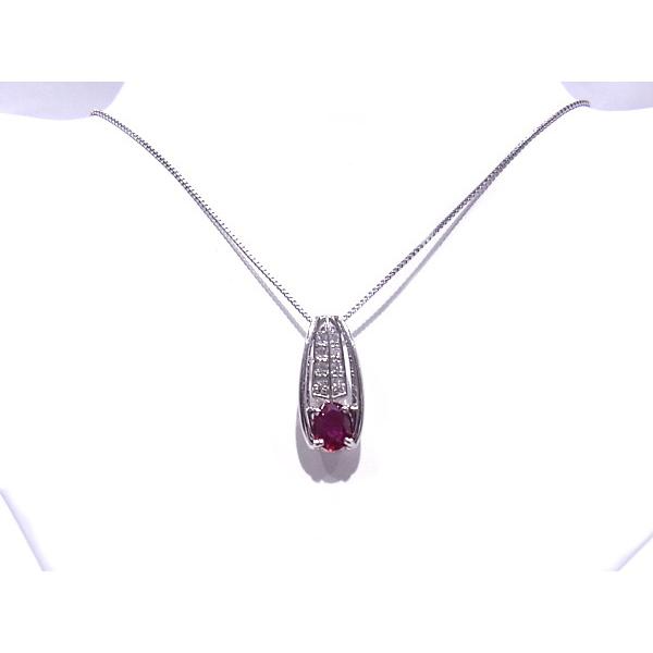 Pt850/900 プラチナ ネックレス ダイヤ合計0.05ct ルビー0.39ct 【中古】【程度A】【ノーブランド】 : ヤギ質店・平塚駅前店 - 通販 - Yahoo!ショッピング