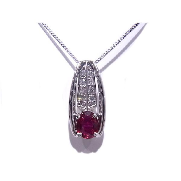 Pt850/900 プラチナ ネックレス ダイヤ合計0.05ct ルビー0.39ct 【中古】【程度A】【ノーブランド】 : ヤギ質店・平塚駅前店 - 通販 - Yahoo!ショッピング