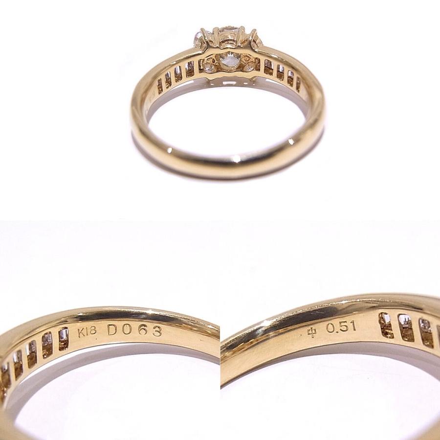 K18 YG イエローゴールド 指輪 リング ダイヤ 0.51/0.63ct 中央イエローダイヤ 【中古】【程度A】【美品】 : ヤギ質店・平塚駅前店 - 通販 - Yahoo!ショッピング