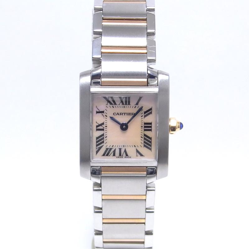 Cartier カルティエ タンクフランセーズSM SS/PG コンビ ピンク Cartier カルティエ タンクフランセーズSM SS/PG コンビ ピンク