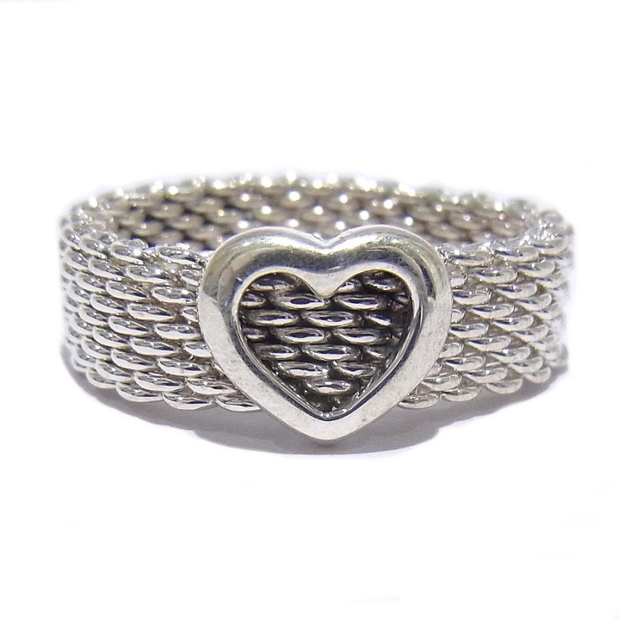 TIFFANY&Co. ティファニー Tiffany & Co. SV925 シルバー リング 指輪 約12.5号 サマセット ハート ...