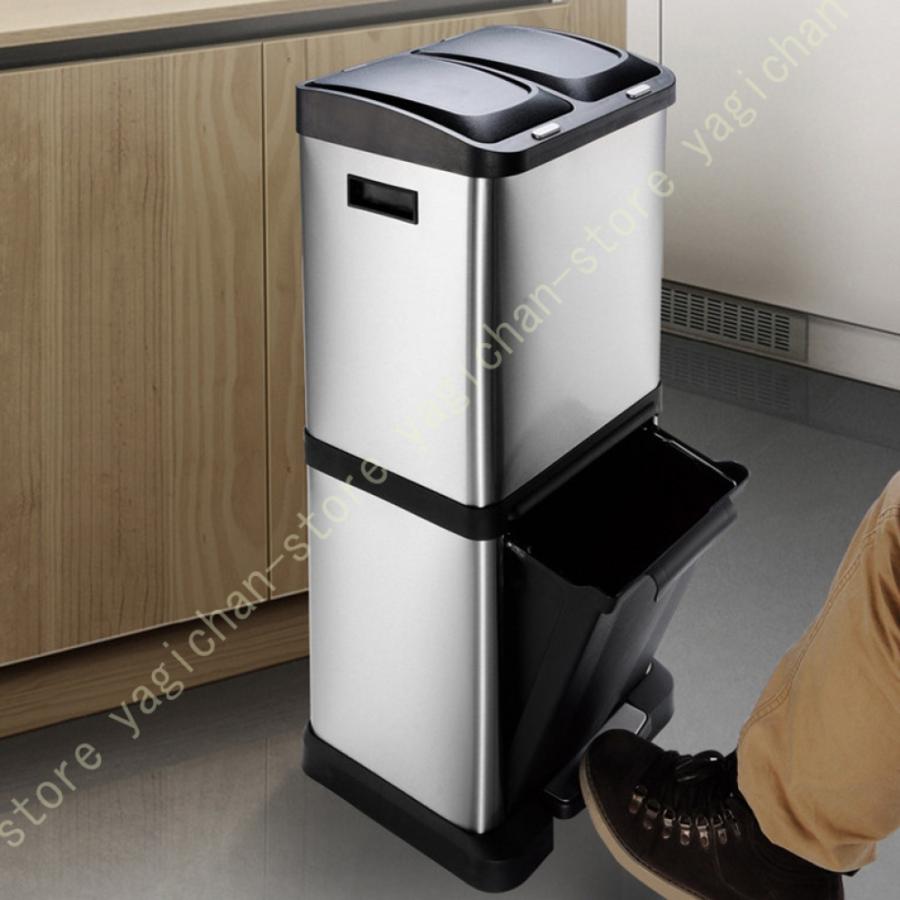 分別ゴミ箱 ステンレス ペダルオープン 分別できる ゴミ箱32L 34L ダルトン ごみ箱 トラッシュボックス ダストボックス 分別 シルバー 銀 ペダル : やぎ - 通販 - Yahoo ...