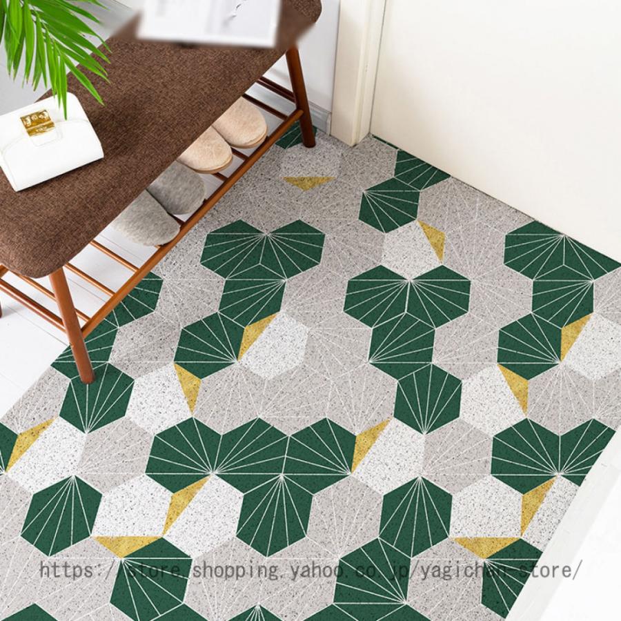 大判 玄関マット 屋外 PVC ハワイアン 北欧 おしゃれ 大きい ウェルカムマット 泥落とし エントランスマット ドアマット 丸洗い 通気性 華やか 汚れを落とし : o2l-uqd ...