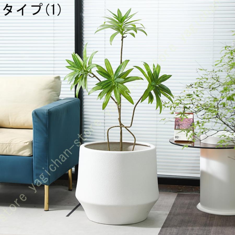 プランター大型 室内用プランター 園芸 鉢植えカバー プランターポット お洒落な植木鉢 室内用植木鉢 特大 シンプル 陶器プランター 容量たっぷり : やぎ - 通販 - Yahoo!ショッピング