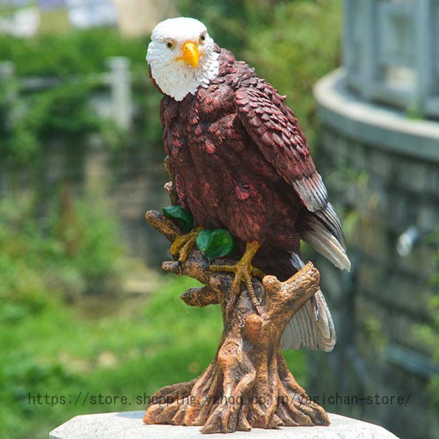 鳥の置き物 インコの置物 とり トリ オブジェ 動物 オーナメント ガーデン 庭 マスコット 雑貨 置物 リアル ディスプレィ おきもの 鷹 たか 樹脂材質 鳥の彫刻 : tvd-ebt ...
