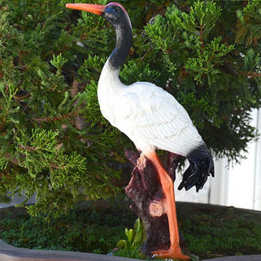 鳥 とり 置物 ガーデンオーナメント インテリア 庭 リビング ガーティン ダイニング 置き物 リアル 鶴 展示用 引っ越し お祝い 縁起物 おきもの 北欧 : やぎ - 通販 - Yahoo ...
