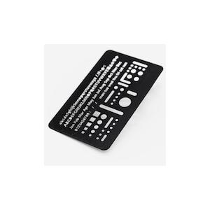 LUDDITE ラダイト LUDDITE THIS INDUSTRIAL TECHNICAL ERASER PLATE （字消し板） メール便 ...