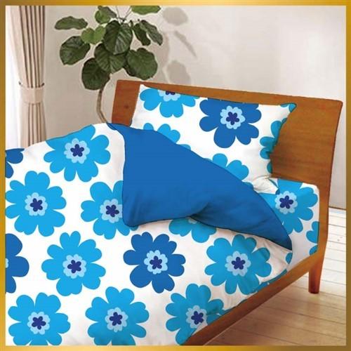 【在庫限り】[ダブル]掛ふとんカバー フラワー601-80 ブルー : ヤマダデンキ インテリア店 - 通販 - Yahoo!ショッピング