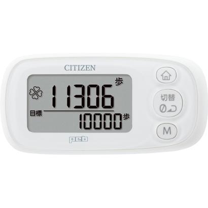 CITIZEN シチズン TWT512-WH デジタル歩数計 「peb（ペブ）シリーズ」 3D加速度センサー ピュアホワイト : ヤマダデンキ Yahoo!店 - 通販 - Yahoo!ショッピング