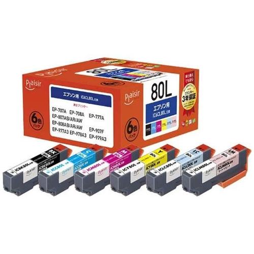 プレジール PLE-E80L-6P エプソン IC6CL80L互換インクカートリッジ 6色パック : ヤマダデンキ Yahoo!店 - 通販 - Yahoo!ショッピング