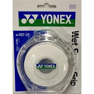 YONEX ヨネックス AC102−5P ウェットスーパーグリップ（5本入） ケース付き ホワイト : ヤマダデンキ Yahoo!店 - 通販 - Yahoo!ショッピング