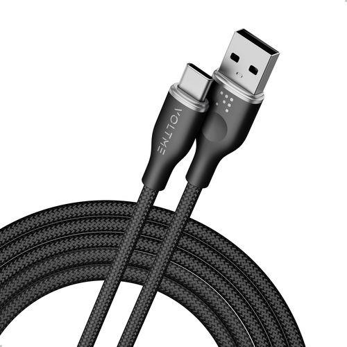 共栄物産 C2154 ナイロン 充電ケーブル USB-A＆USB-C 60W 1.8m ブラック : ヤマダデンキ Yahoo!店 - 通販 ...