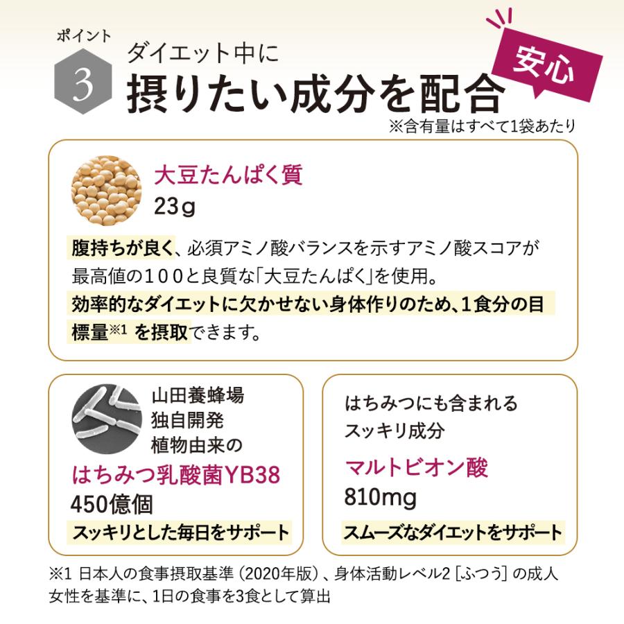 山田養蜂場 はちみつ乳酸菌ダイエット＜アソート＞ 560g (40g×14袋) 置き換えダイエット ダイエット プロテイン 大豆 大豆プロテイン ギフト 健康 送料無料 : 山田養蜂場 公式 ...