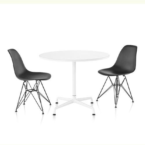 Herman Miller Miller（ハーマンミラー）サイドチェア Eames Shell Chair / Side Chair（DSR）トリバレントクローム ホワイト（受注品 ...