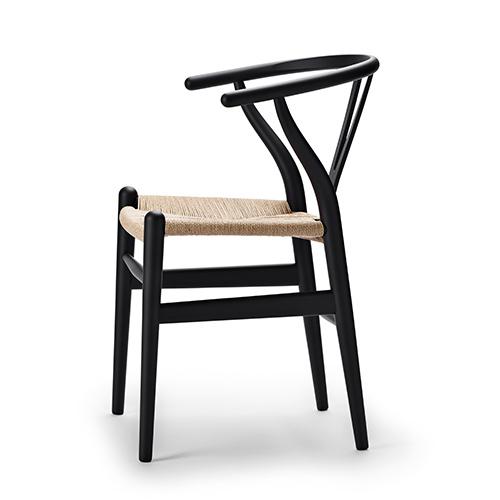 Carl Hansen ＆ Son Yチェア CH24（ビーチ材・ブラック (ソフト塗装)・ナチュラルペーパーコード）CARL HANSEN & SON（カール・ハンセン＆サン） ダイニング ...