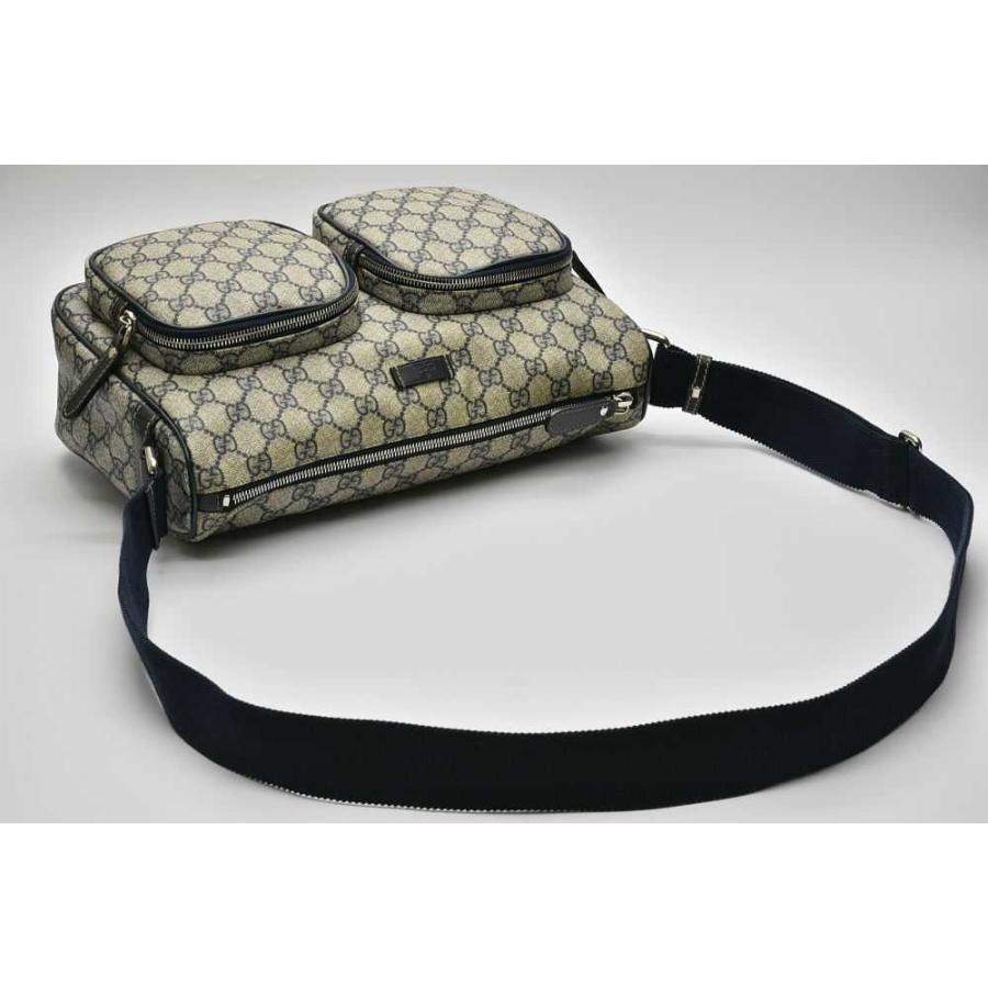 グッチ GGプラス ショルダーバッグ メッセンジャーバッグ ネイビー 246881 : 15730 : 駅南やまご質店 - 通販 ...