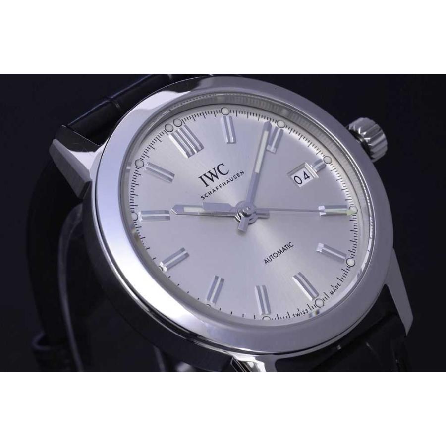 インヂュニア IWC シャフハウゼン IW357001 オートマティック メンズ SS/黒レザー オートマ 35111 シルバー文字盤【正規品 ...