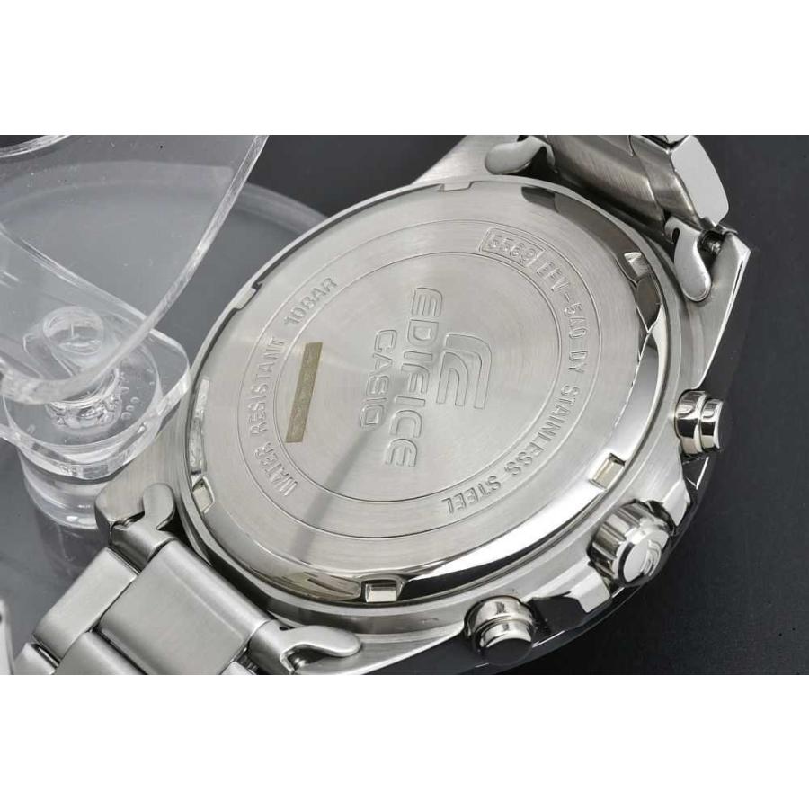 EDIFICE（CASIO） カシオ EFV-540D-1A2 エディフィス クロノグラフ メンズ SS クォーツ 5563 青ベゼル 黒文字 ...