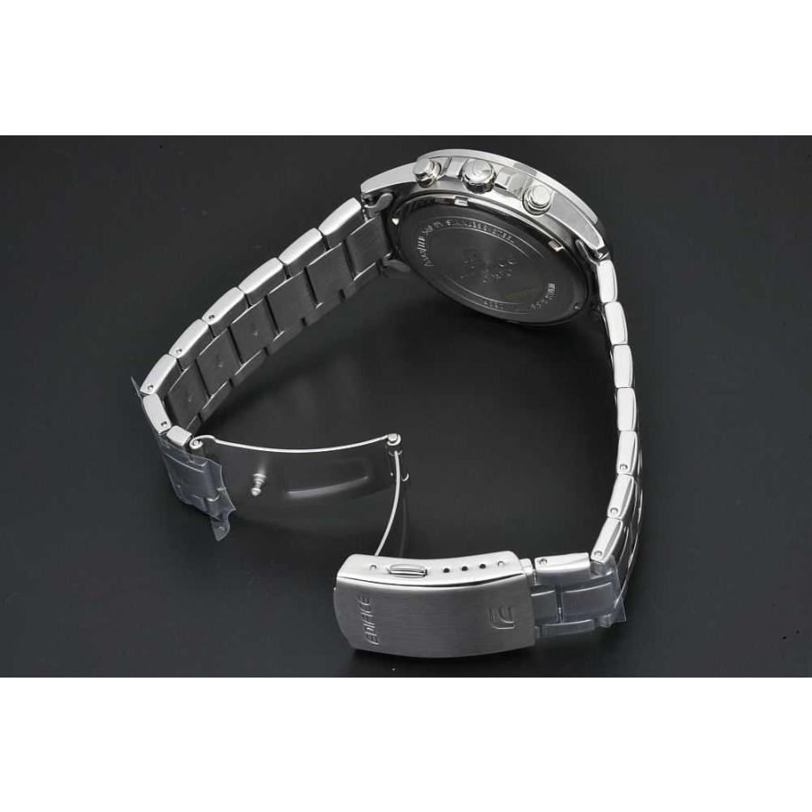 EDIFICE（CASIO） カシオ EFV-540D-1A2 エディフィス クロノグラフ メンズ SS クォーツ 5563 青ベゼル 黒文字 ...