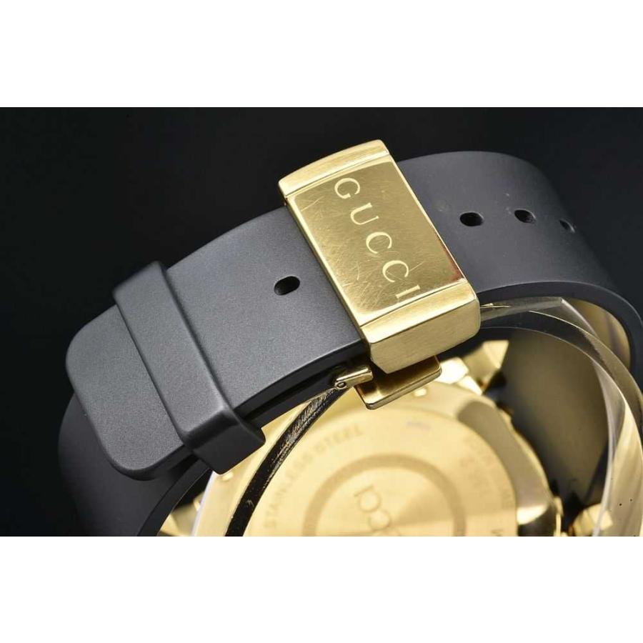 Gucci Dive グッチ YA136219 ダイブ（ダイヴ）45 スネーク メンズ GP/ラバー クォーツ ダイバーウォッチ 136.2 ...