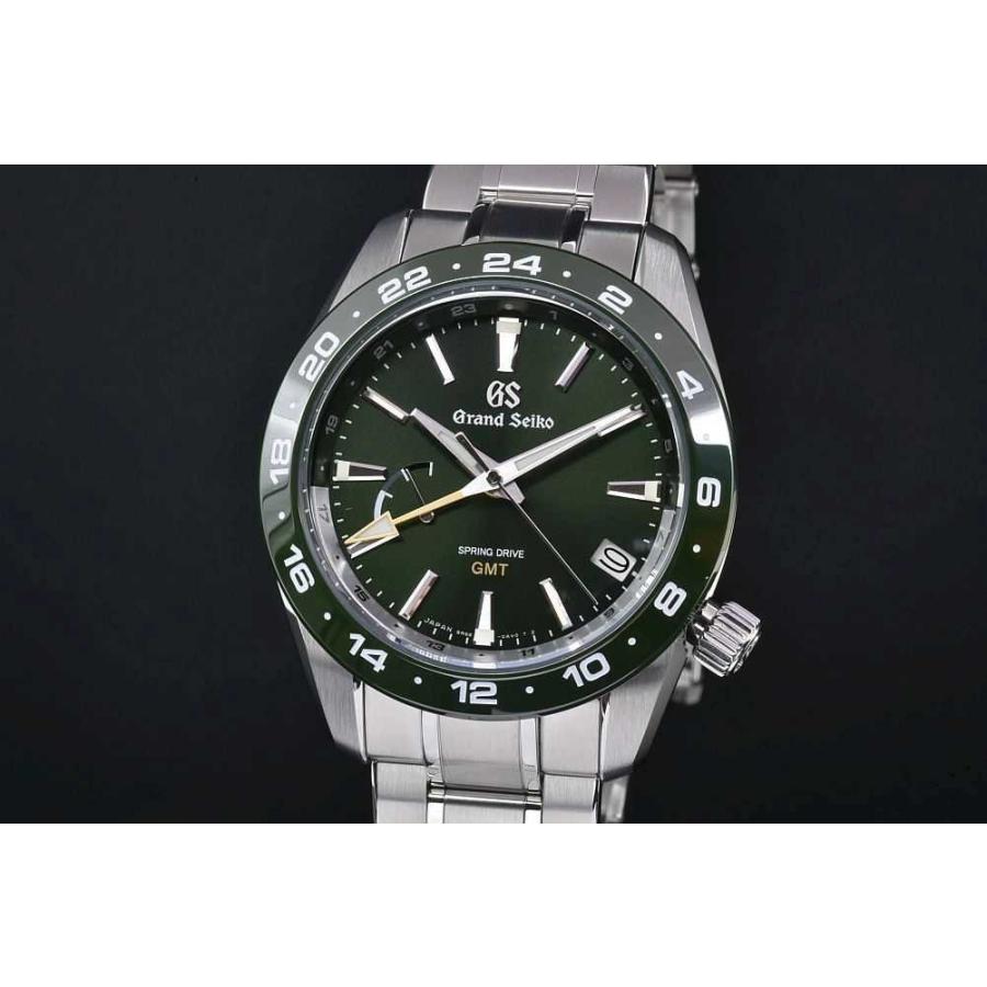 Grand Seiko グランドセイコー SBGE257 スプリングドライブ GMT パワーリザーブ メンズ SS/セラミック オートマ ...