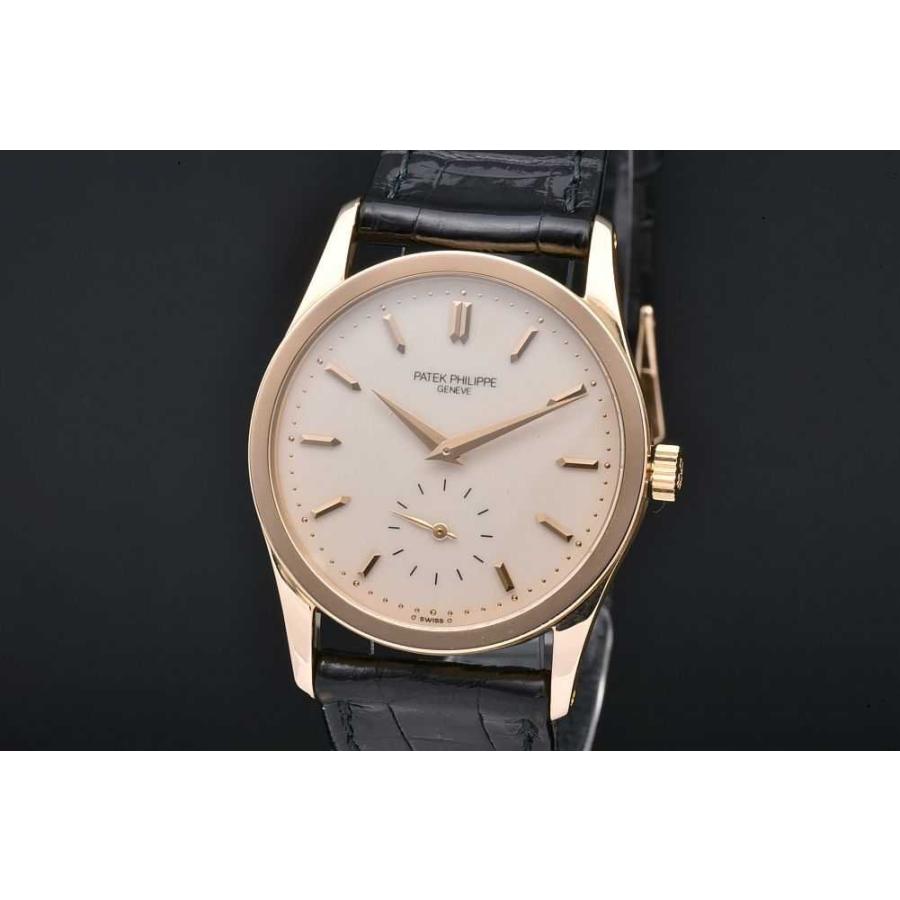 カラトラバ パテックフィリップ 3796 メンズ K18RG/革 金無垢 手巻き スモセコ 215 アイボリー文字盤【正規品】 : 駅南やまご ...