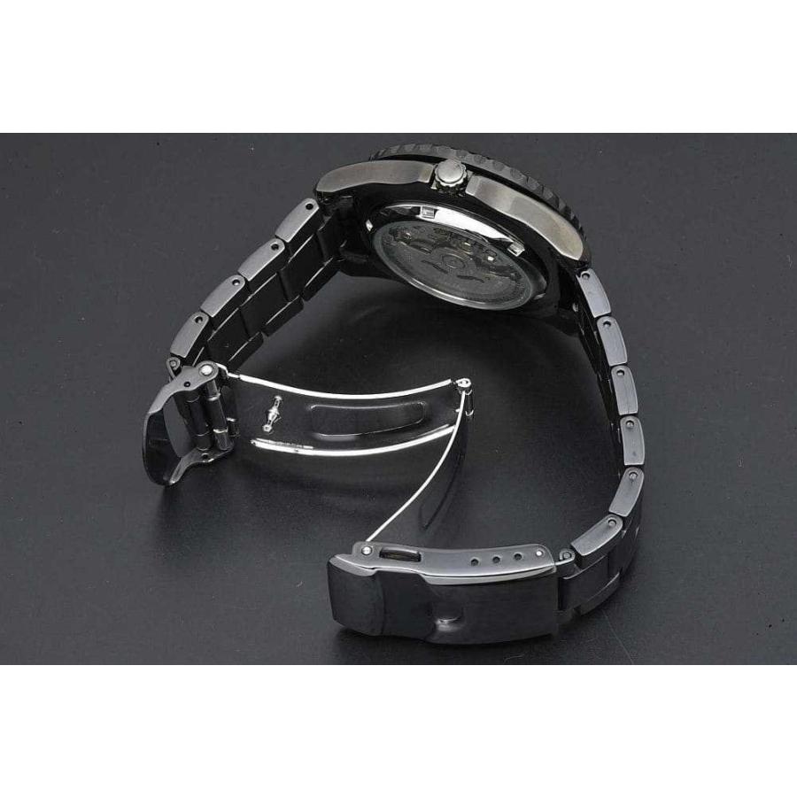 Seiko 5 Sports セイコー 5スポーツ ダイバーズウォッチ メンズ PVD/SS オートマ 裏スケ オールブラック 7S36 黒 ...