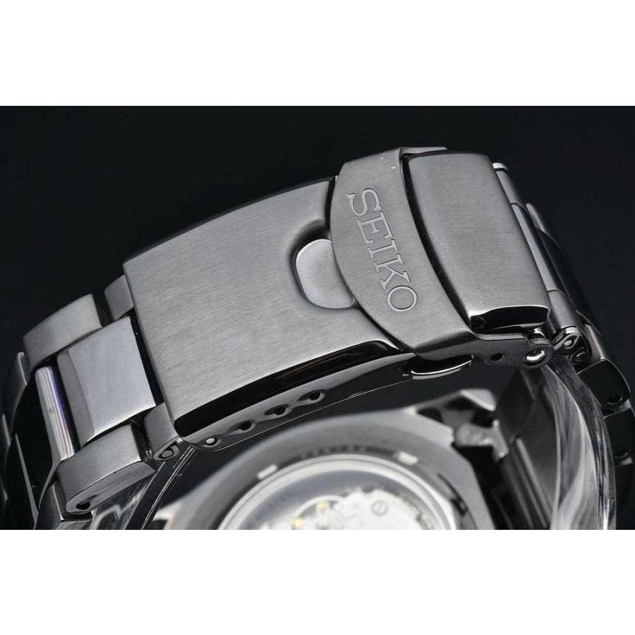 Seiko 5 Sports セイコー 5スポーツ ダイバーズウォッチ メンズ PVD/SS オートマ 裏スケ オールブラック 7S36 黒 ...