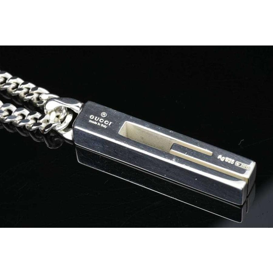 GUCCI グッチ カットアウトG ペンダント ネックレス Gバー AG925 SV925 シルバー 225055 : 駅南やまご質店 - 通販 - Yahoo!ショッピング