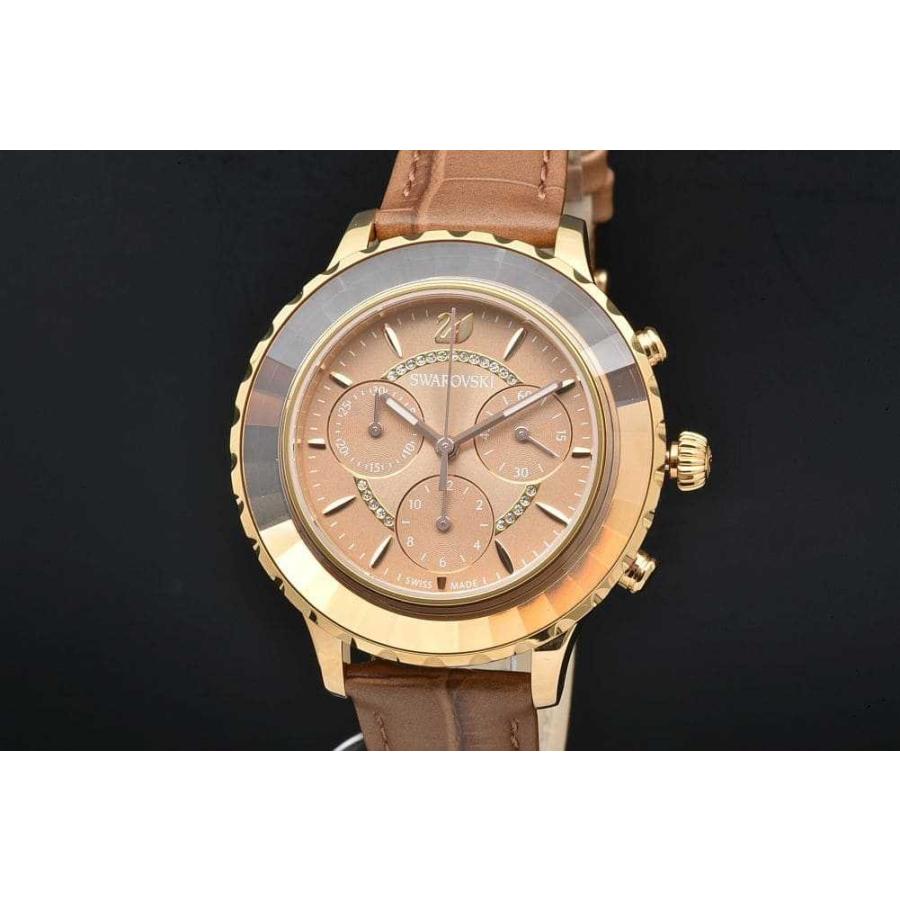 SWAROVSKI スワロフスキー 5632260 オクティアラックスクロノ RGP/レザー クォーツ ゴールド文字盤【未使用】 : 駅南や ...