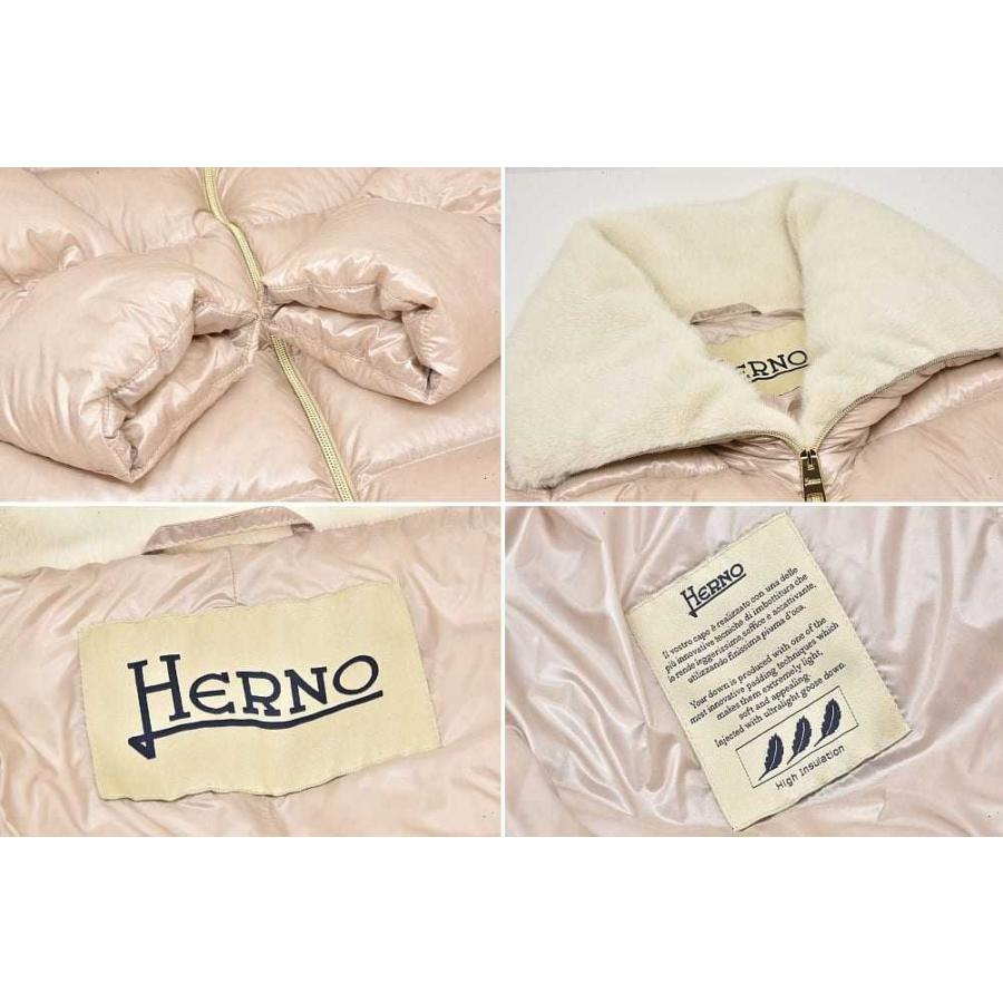 ヘルノ A-shape ナイロンウルトラライト レディ フェイクファー ダウン ジャケット コート PI001536 #44 : 21472 : 駅南やまご質店 - 通販 - Yahoo!ショッピング