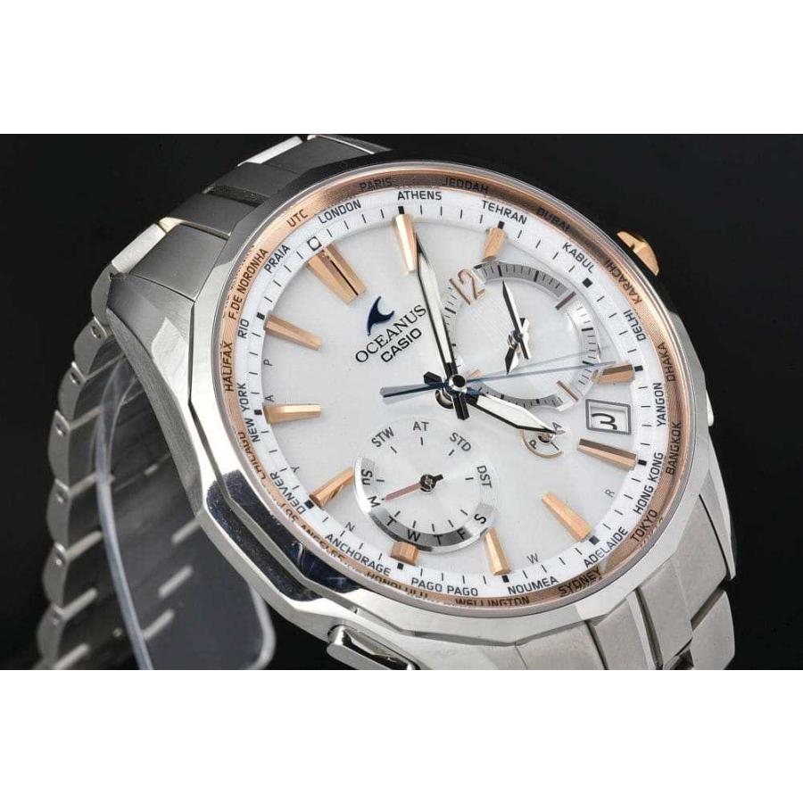 カシオ OCW-S3400E-7AJF オシアナス マンタ メンズ チタン ソーラー電波時計 5453 シルバー文字盤【正規品 ...