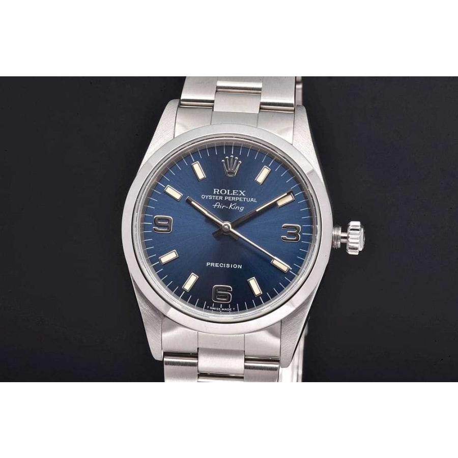 エアキング ロレックス 14000 オイスターパーペチュアル メンズ SS オートマ 3000 ブルー369文字盤 U番【OH済】 : 駅南やまご質店 - 通販 - Yahoo!ショッピング