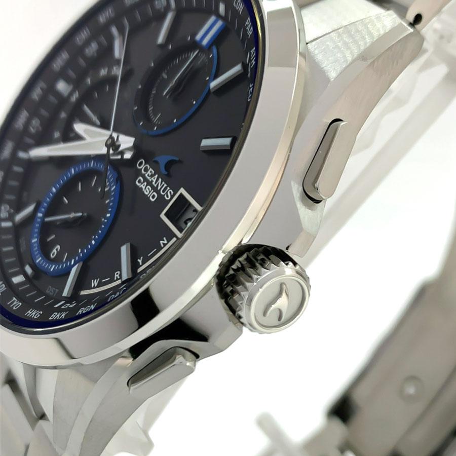 CASIO カシオ OCEANUS メンズ 腕時計 防水 フルオートカレンダー ストップウォッチ チタン クリスタル OCW-T2600 ...