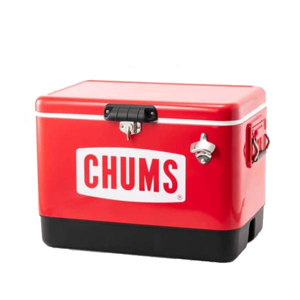 CHUMS(チャムス) CHUMS Steel Cooler Box 54L / Red/ CH62-1802 大型 クーラーボックス アウトドア クーラーボックス ...