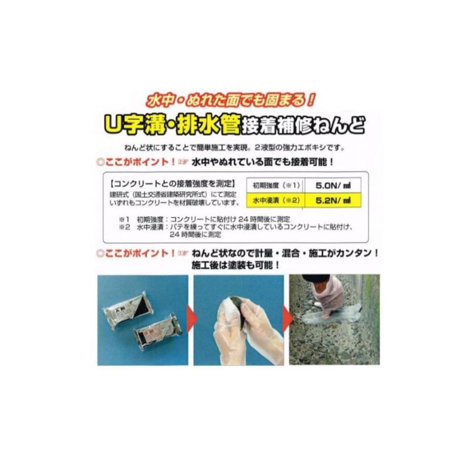 アルテコ U字溝・排水管接着補修ねんど グレー 500gセット : ヤマキシヤフー店 - 通販 - Yahoo!ショッピング